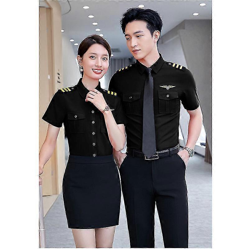 Professional Plane Captain Uniform Air Pilot Force Flight Suit Ktv ...