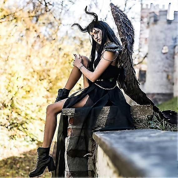 Evil Witch Horn Devile Demon Horns Headdress Black Gothic Horn Queen ...