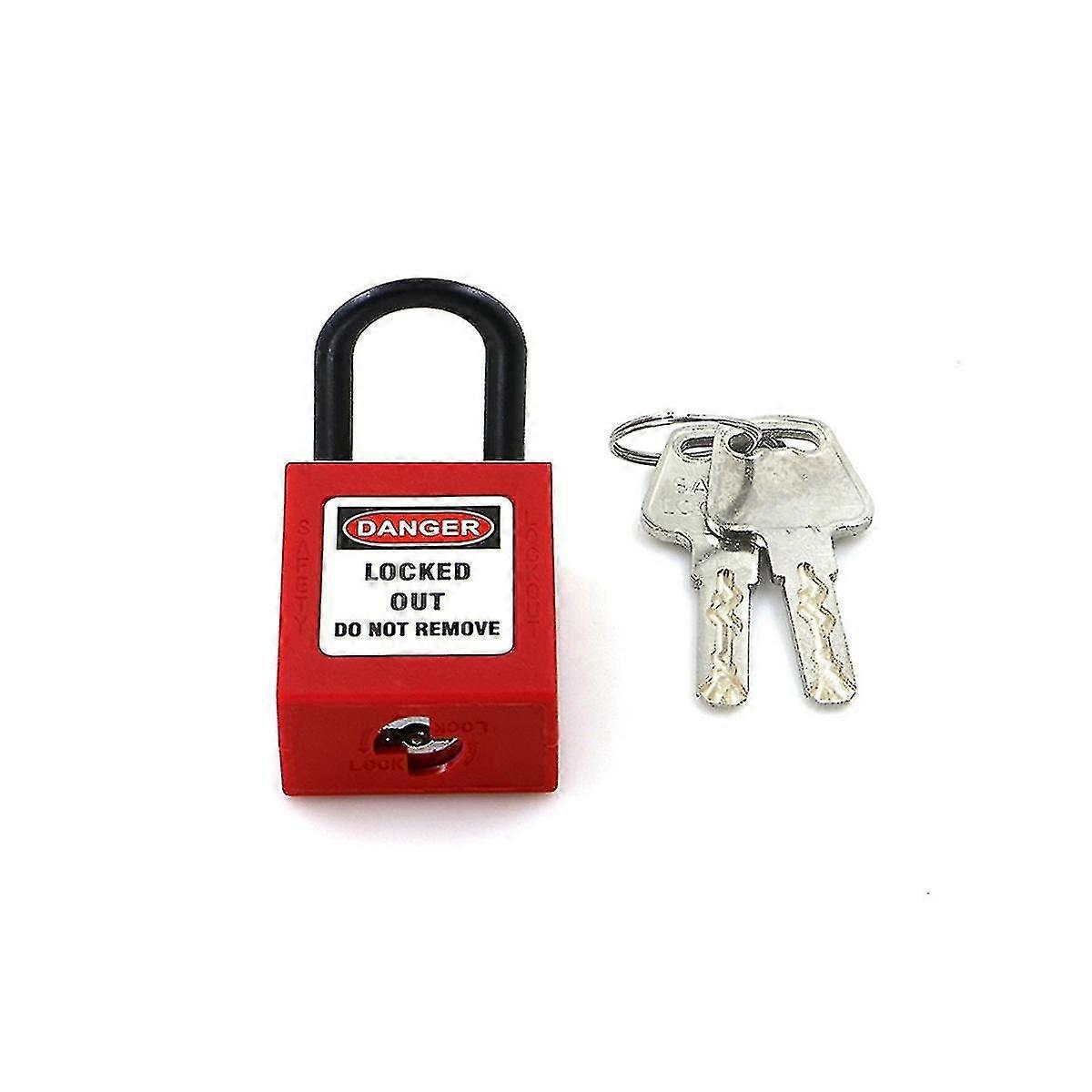 10pcs Safety Lockout Padlock 38mm Nylon Shackle Engineering Plastics ...