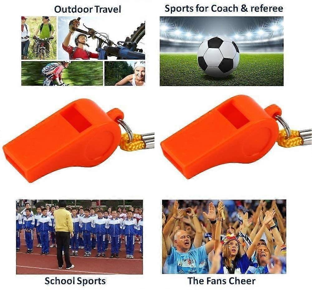 Whistle Plastic, 8 Pack Whistle Referee Trainer Kids Loud Whistle with ...