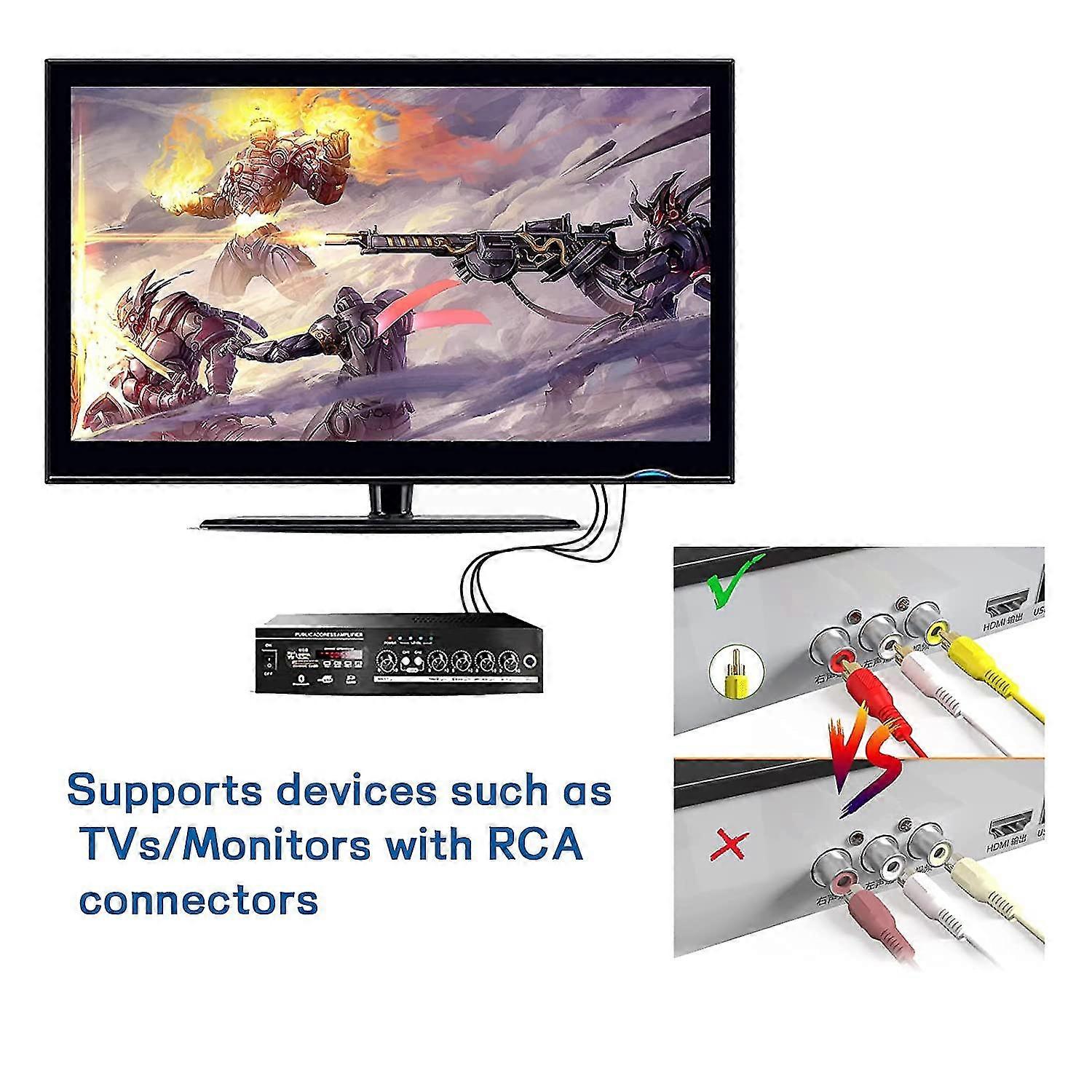 Hdmi To Rca Cable,1080p Hdmi To 3rca Set Top Box Hd Conversion Cable ...