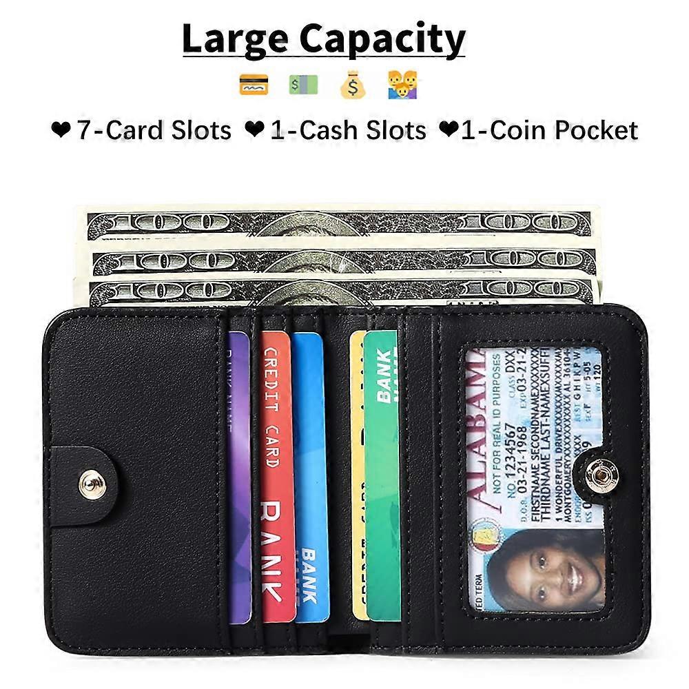 Women's small wallet with RFID protection, mini short wallet, women's ...