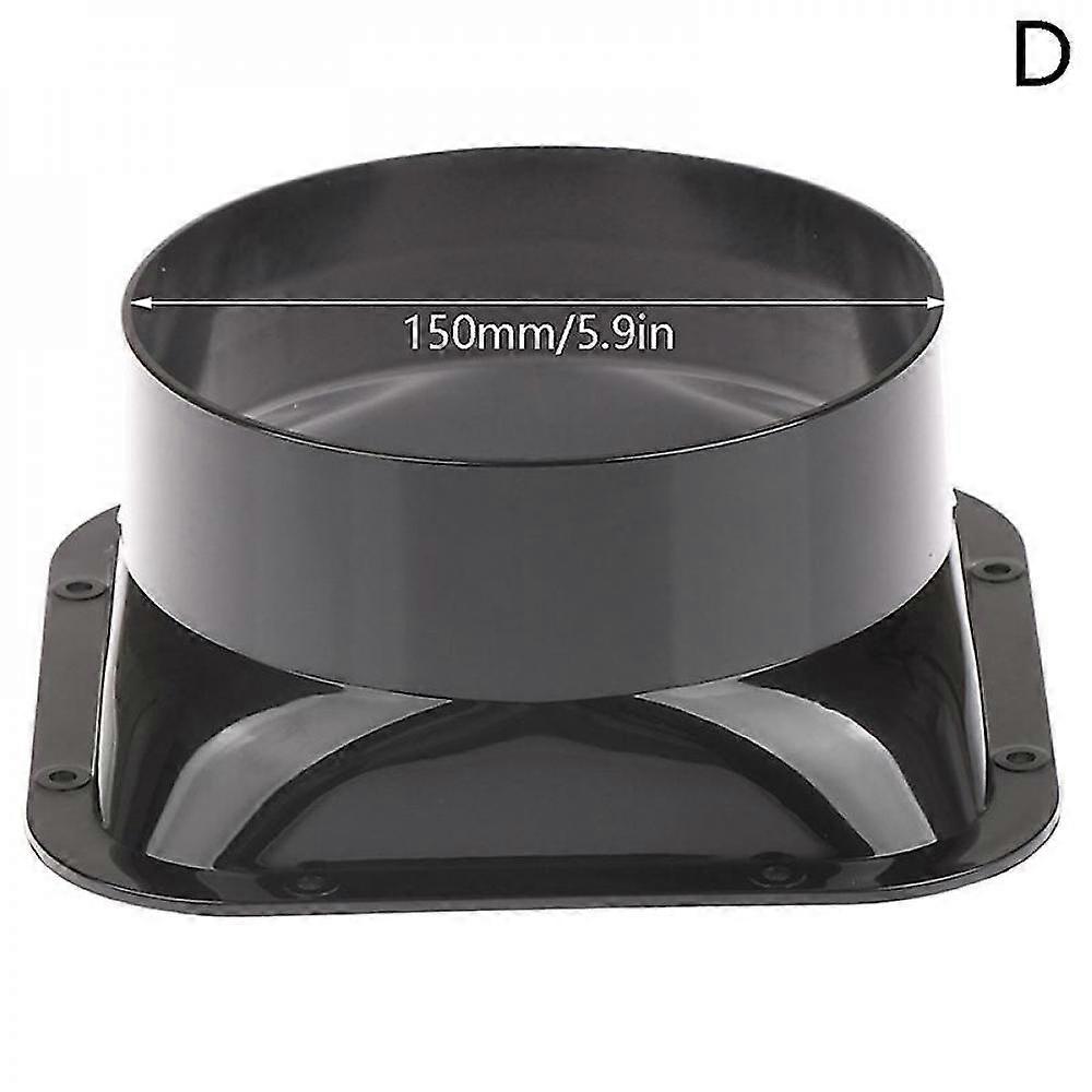 100-150mm Long Flange Duct Fan Hose Connector Air Ventilation Adapter ...