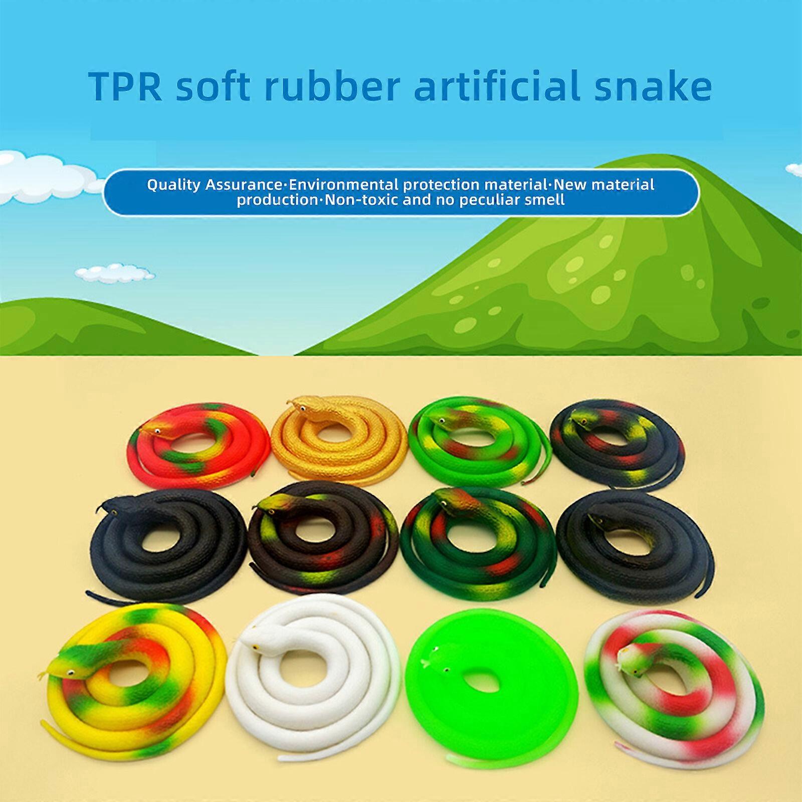 New Children's toy snake simulation snake whole person big green snake ...