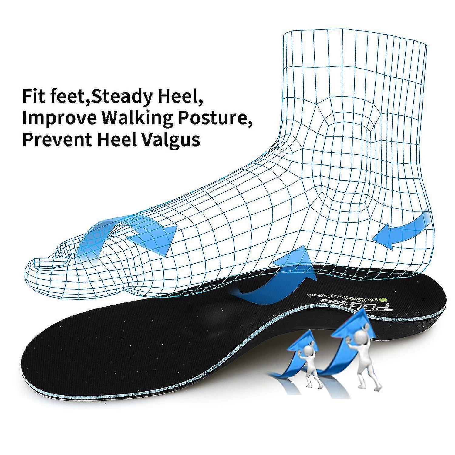 Orthotic High Arch Support Insoles Comfort Sport Insert For Flat Feet ...