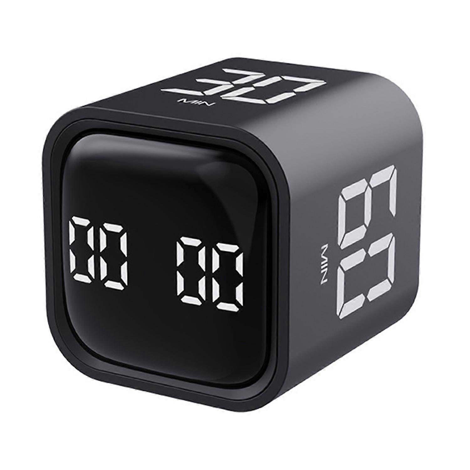 Productivity Cube Timer Gravity Sensor Flipping LED Display 4 Preset Time Dual Modes Time ...