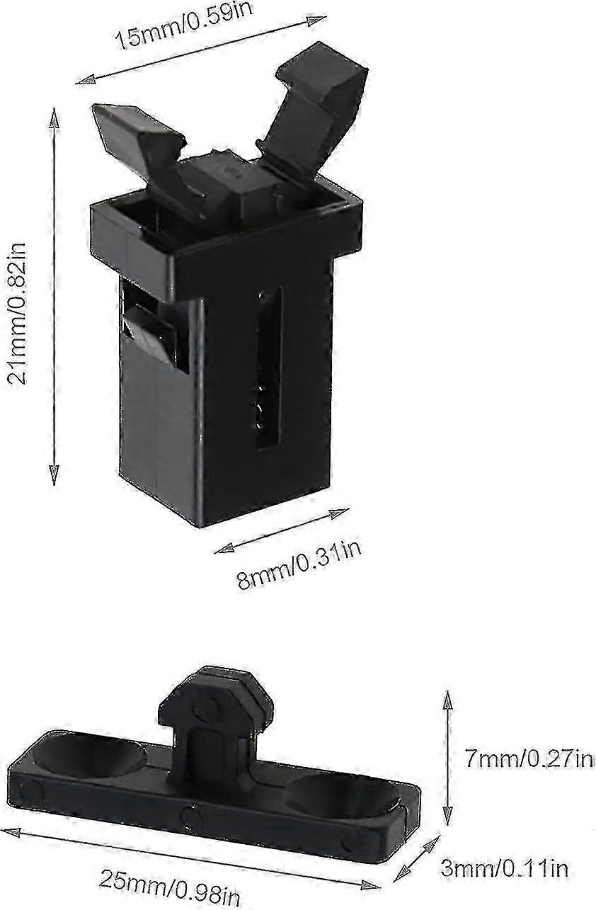 10 Sets of Black Plastic Touch Top Lid Bin Latch Locks for Brabantia 3 ...