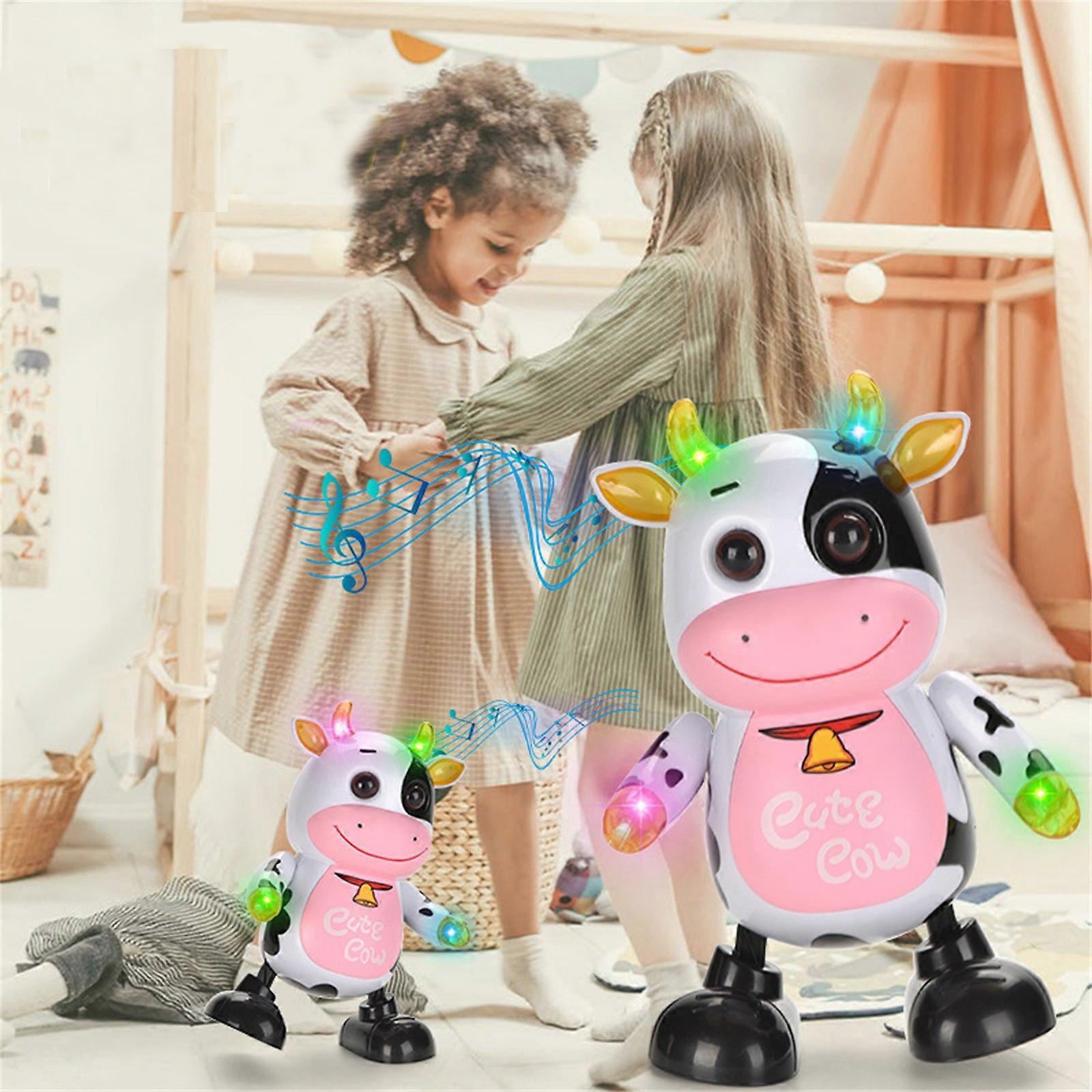 Dazzling Dance Robot Baby Cow Musical Toys With Color Lights And ...
