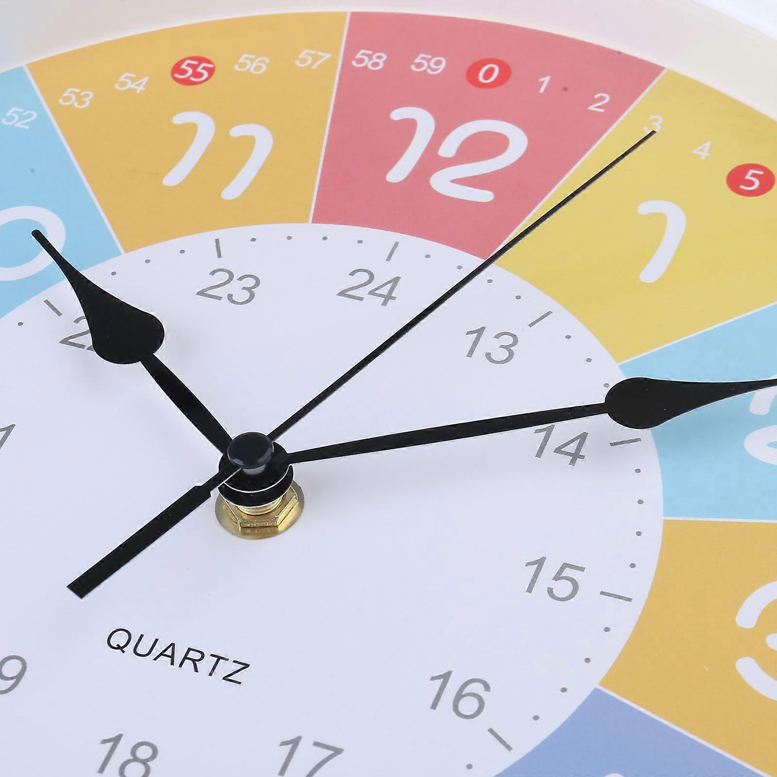 Telling Time Teaching Clock Kids Learning Clock 10 Inch Educational ...