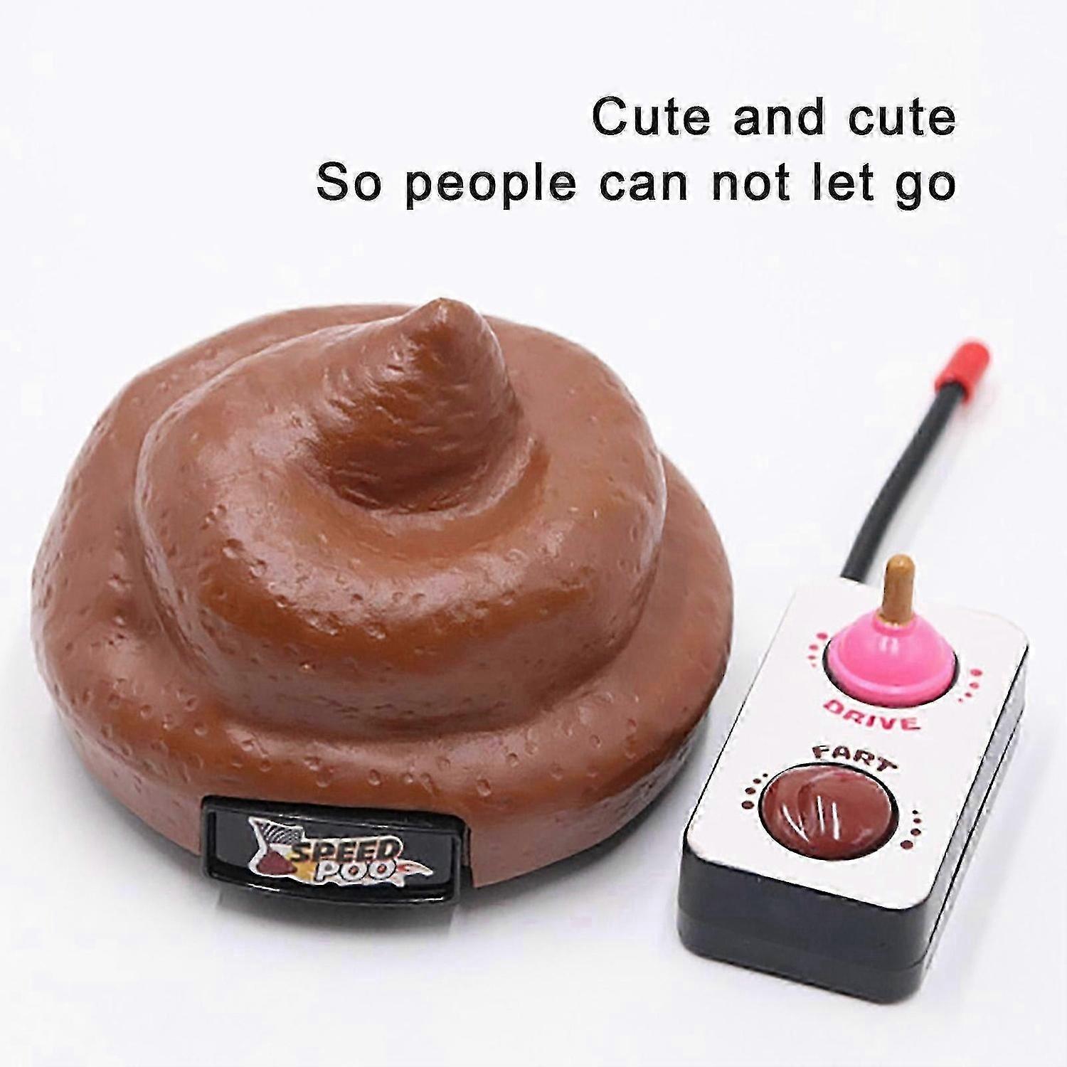 Remote Control Poop Car Toy - Decompression Novelty Spoof Nausea Trick ...