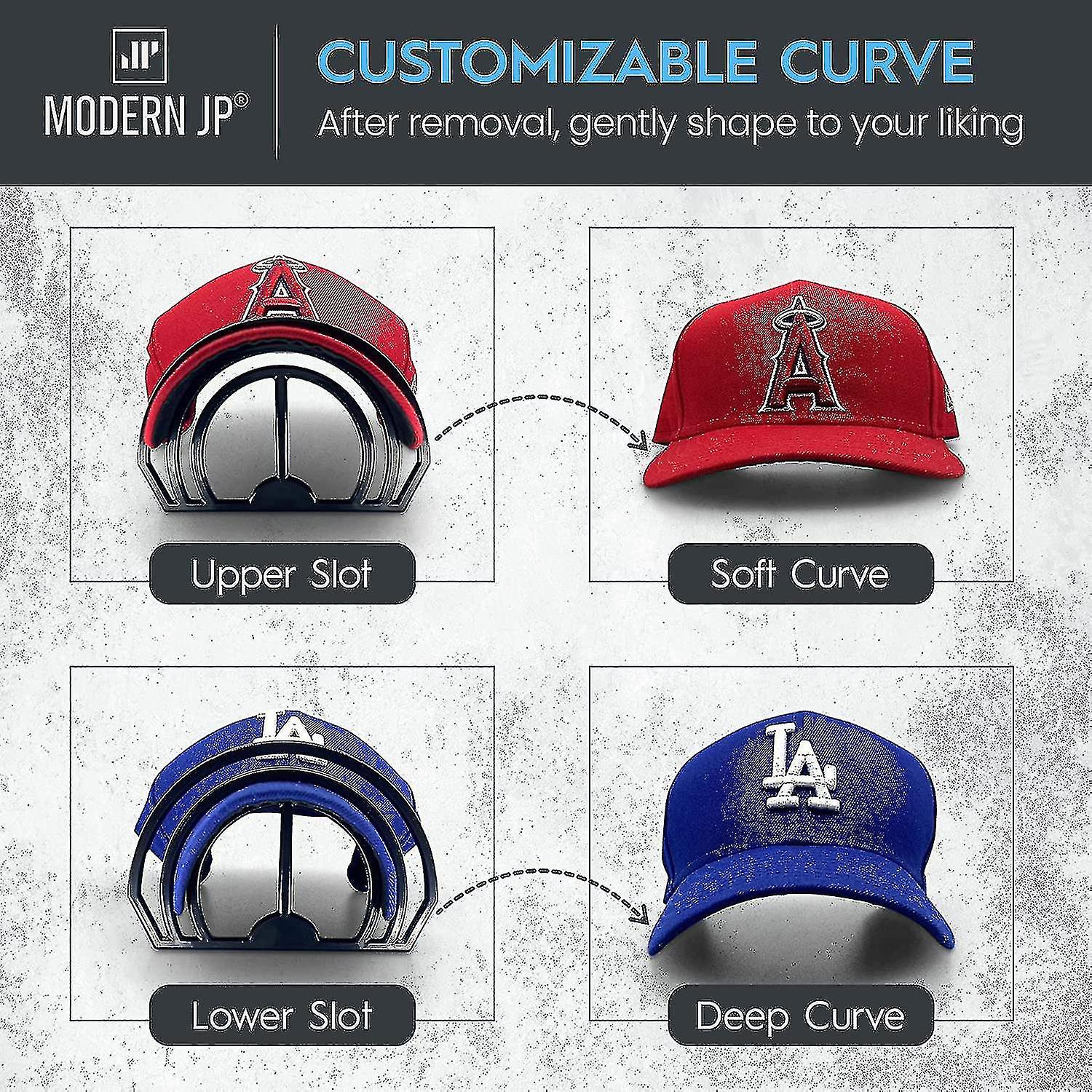 4pcs Hat Brim Bender, Perfect Hat Curving Band, No Steaming Required ...