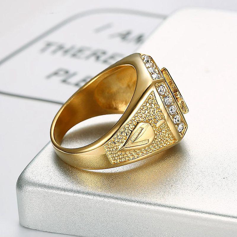 Ag Stainless Steel Ring Men Vintage Gold Color Male Hiphop Rock Man Rings Retro Free Mason ...