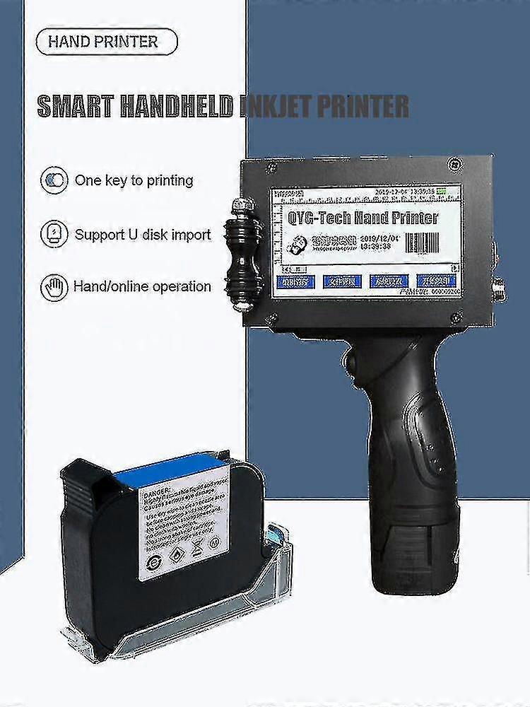 Expiry Date Handheld Inkjet Printer Logo Portable Printing Machine Mini ...