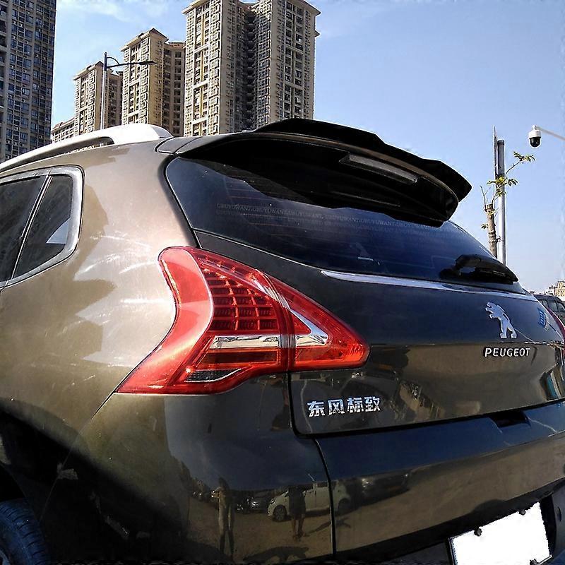 For Peugeot 3008 2014-2018 Rear Roof Lip Spoiler ABS Gloosy Black ...