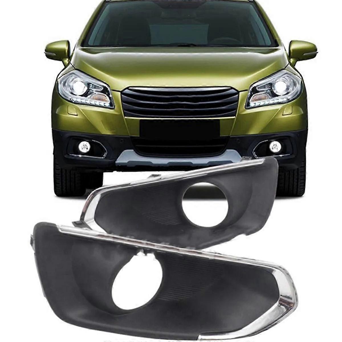 1Pair Front Bumper Frame Fog Lights Trim Cover Grill for Suzuki SX4 S ...