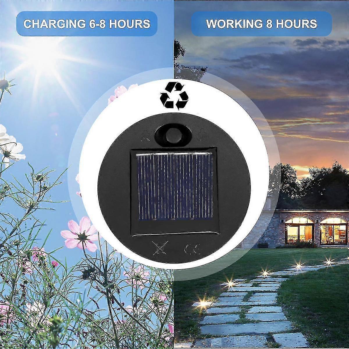 5 Pack Replacement Solar Light Parts(top Size 2.76 Inches, Bottom Size ...