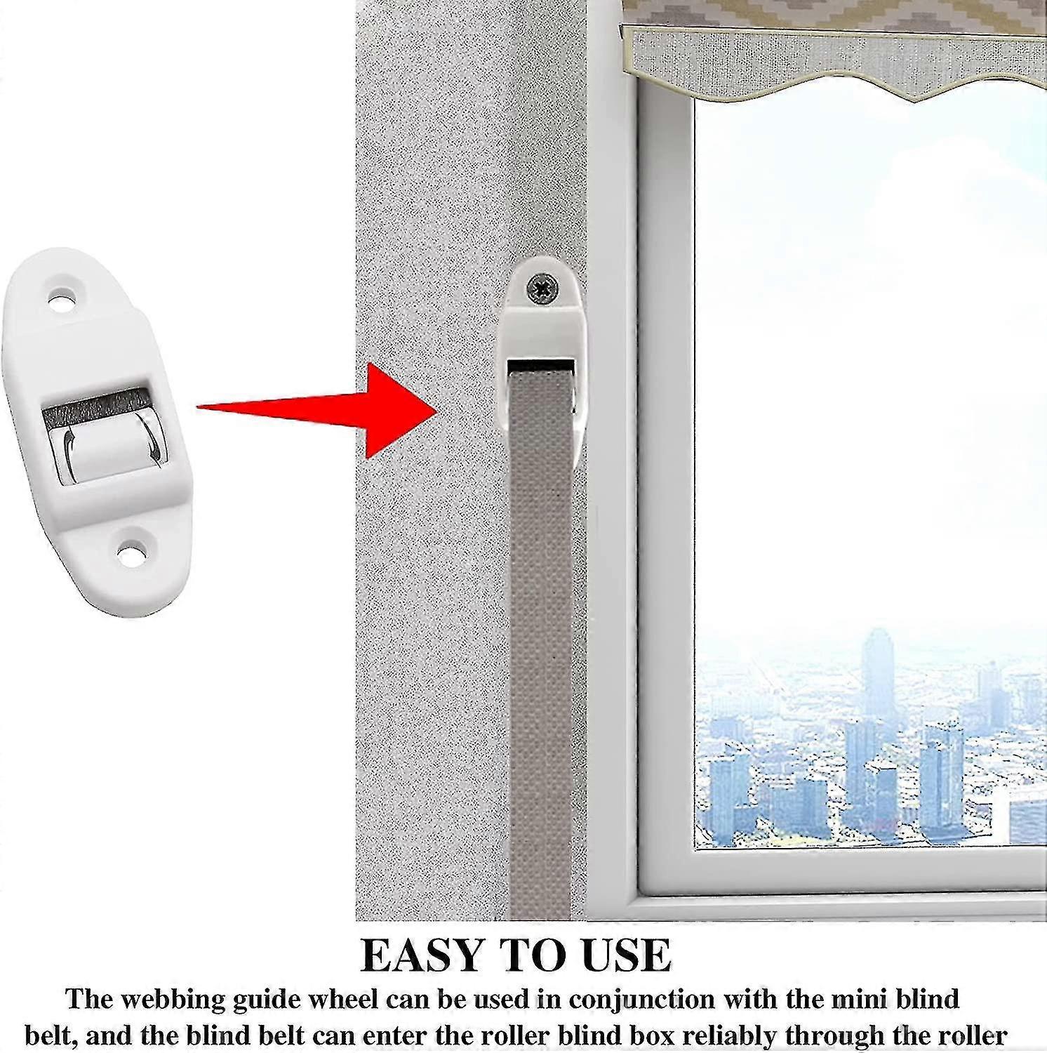 4 Pack Roller Shutter Strap Guides - With Roller And Brush - Mini Strap Guide - 45mm Hole ...