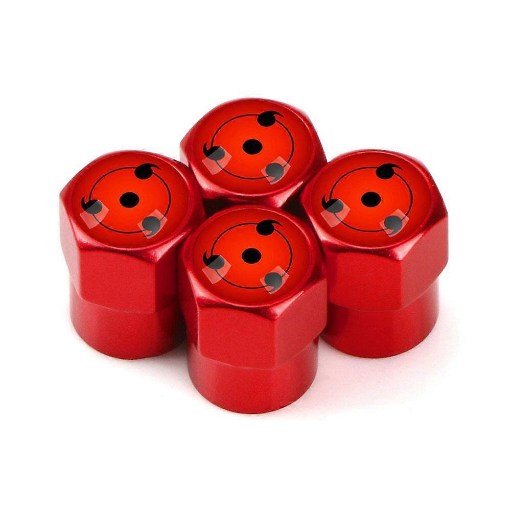 4PCS Naruto Sharingan Eye Car Styling Emblems Wheel Tire Valve Japanese ...