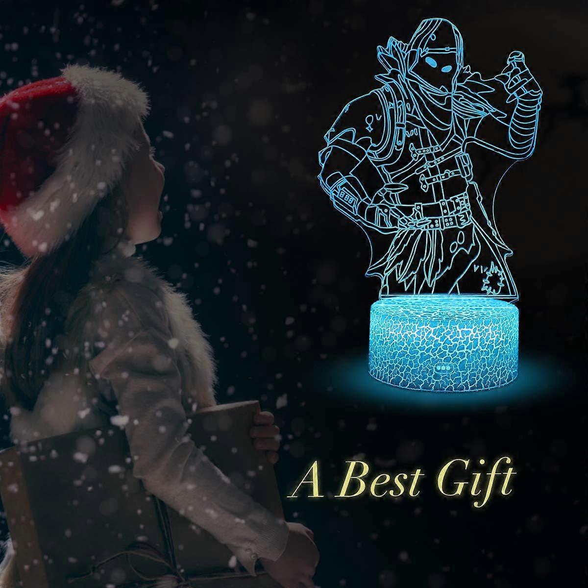 Raven Fortress Battle Royale 3D Optical Illusion LED Night Light Boy ...