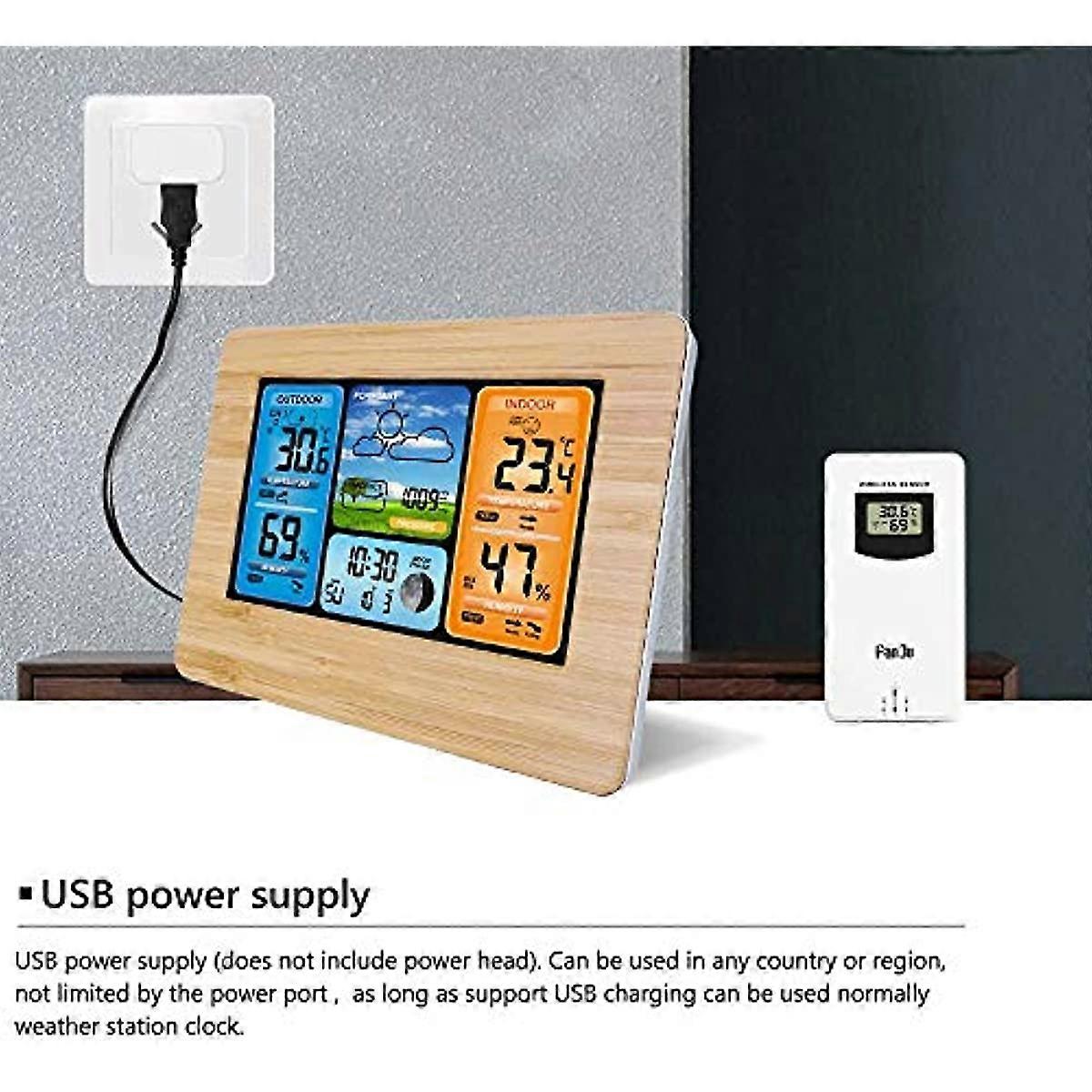 Lelesta Wireless Weather Station with Outdoor Sensor Weather Monitoring ...