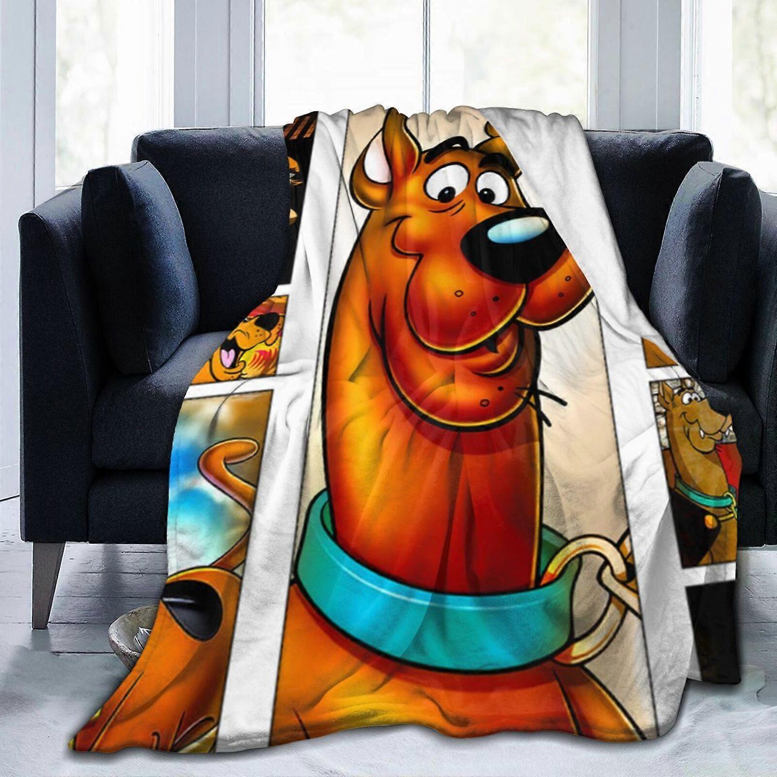 Scooby Doo Blanket Fuzzy Plush Bed Blanket Cozy Fluffy Air Condition ...