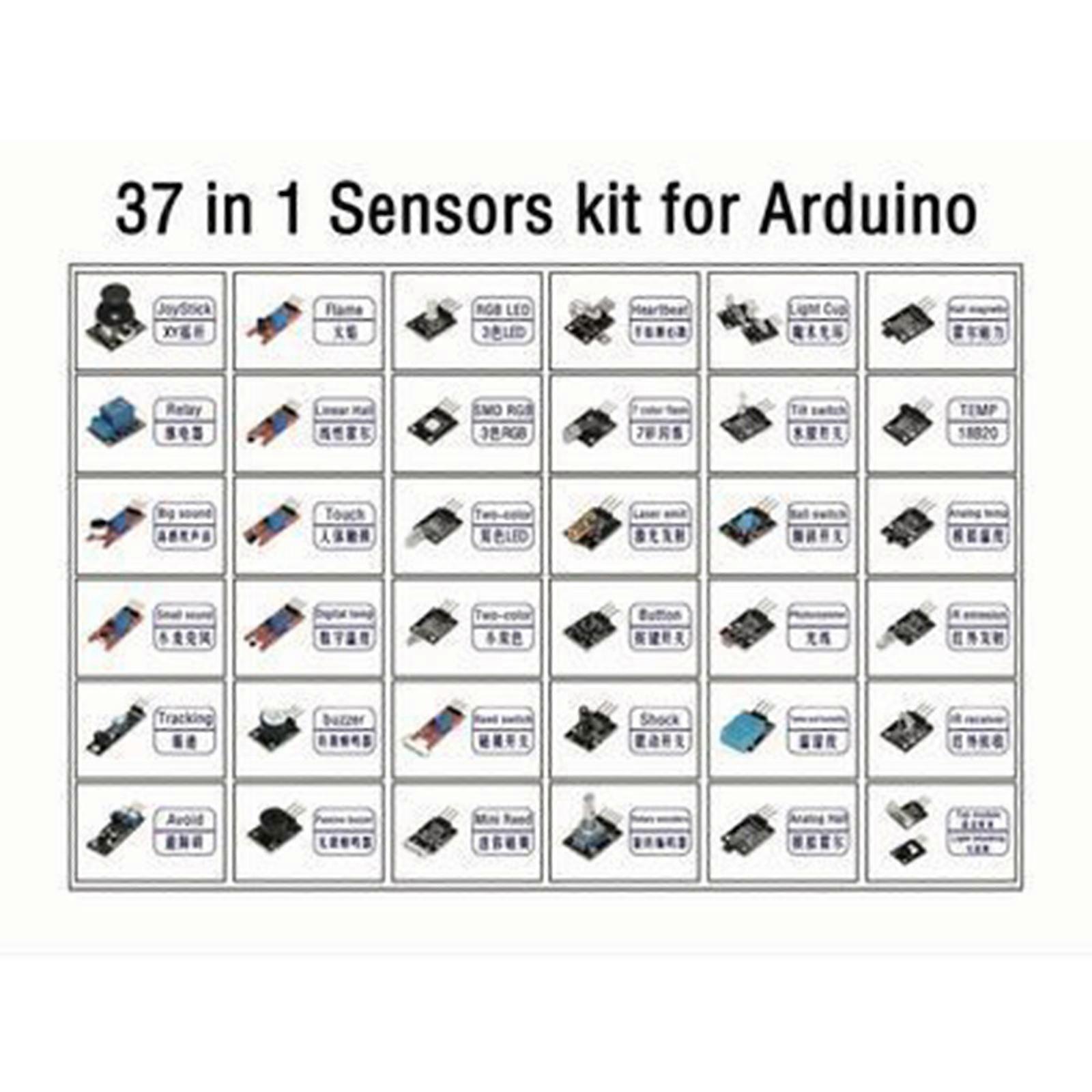 3745 In 1 Sensors Assortment Sensor Starter Kit For Arduino Raspberry Pi Sensor Fruugo Au