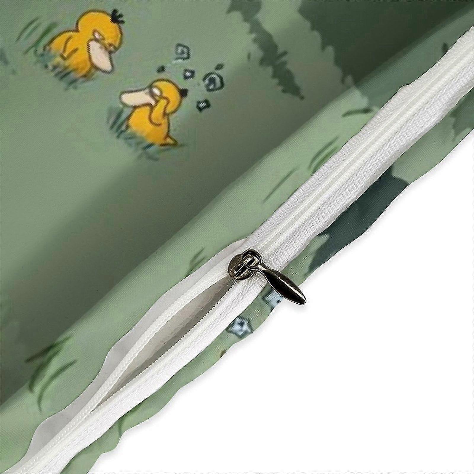 o1830 Bed Sheets Psyduck Bed Duvet Cover Funny Anime Cartoon Bedding Se ...