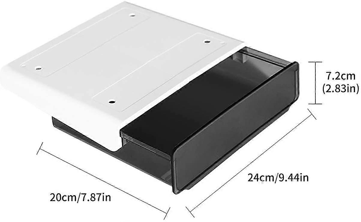 Under Desk Drawer Organizer,Self-Adhesive Pop-up Hidden Under Desk ...