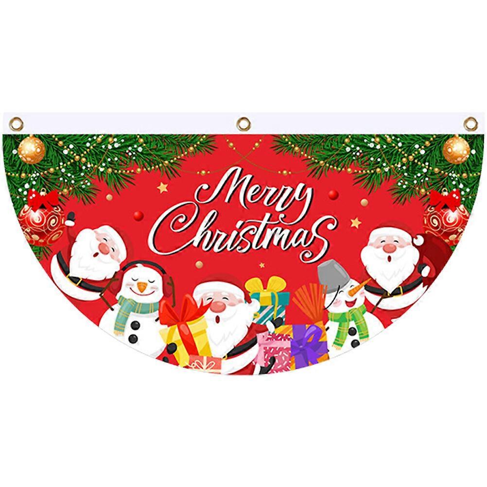 Half Fan Flag Banner Garden Patio Decoration Decorative Outdoor Bunting ...