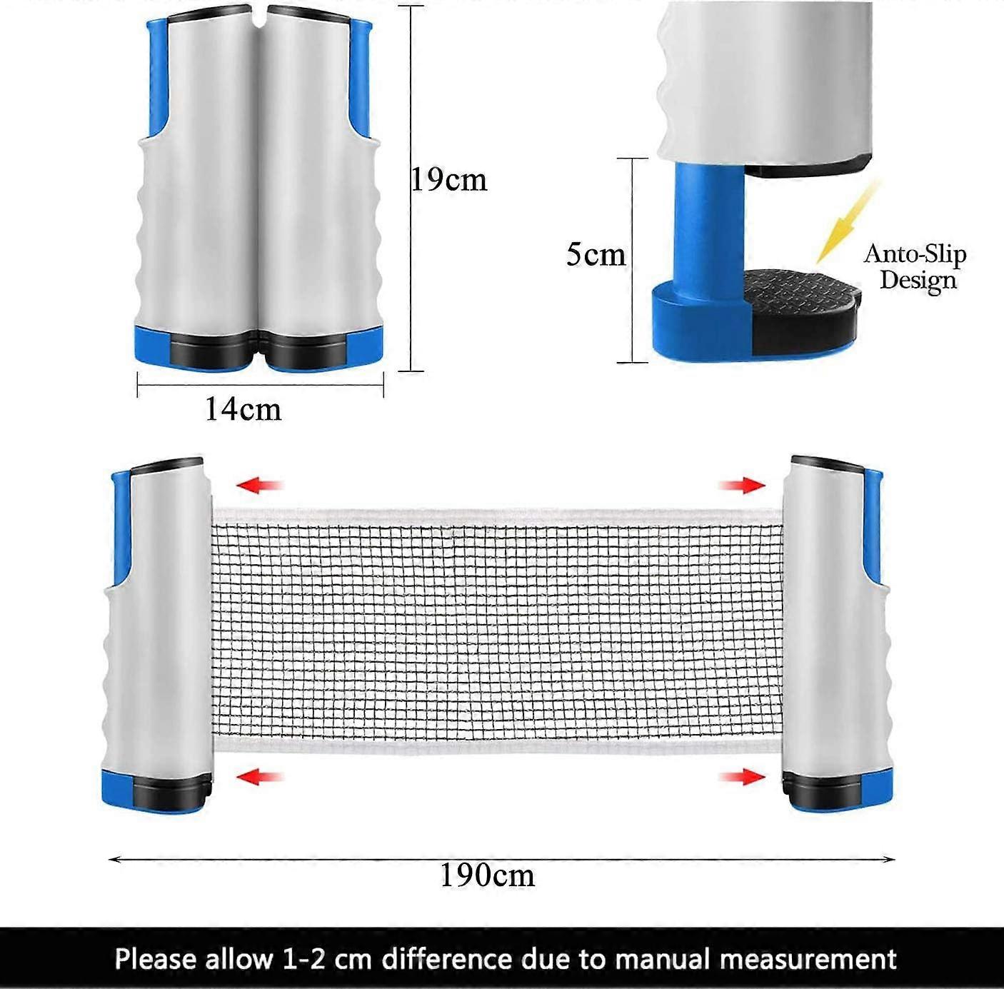 Extendable Table Tennis Net Adjustable Retractable Net Portable ...