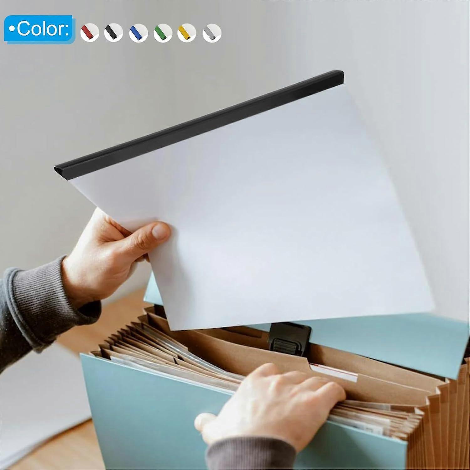 Clear Report Covers with Sliding Bar, 10 Pcs 15mm Slide-Grip Resume ...