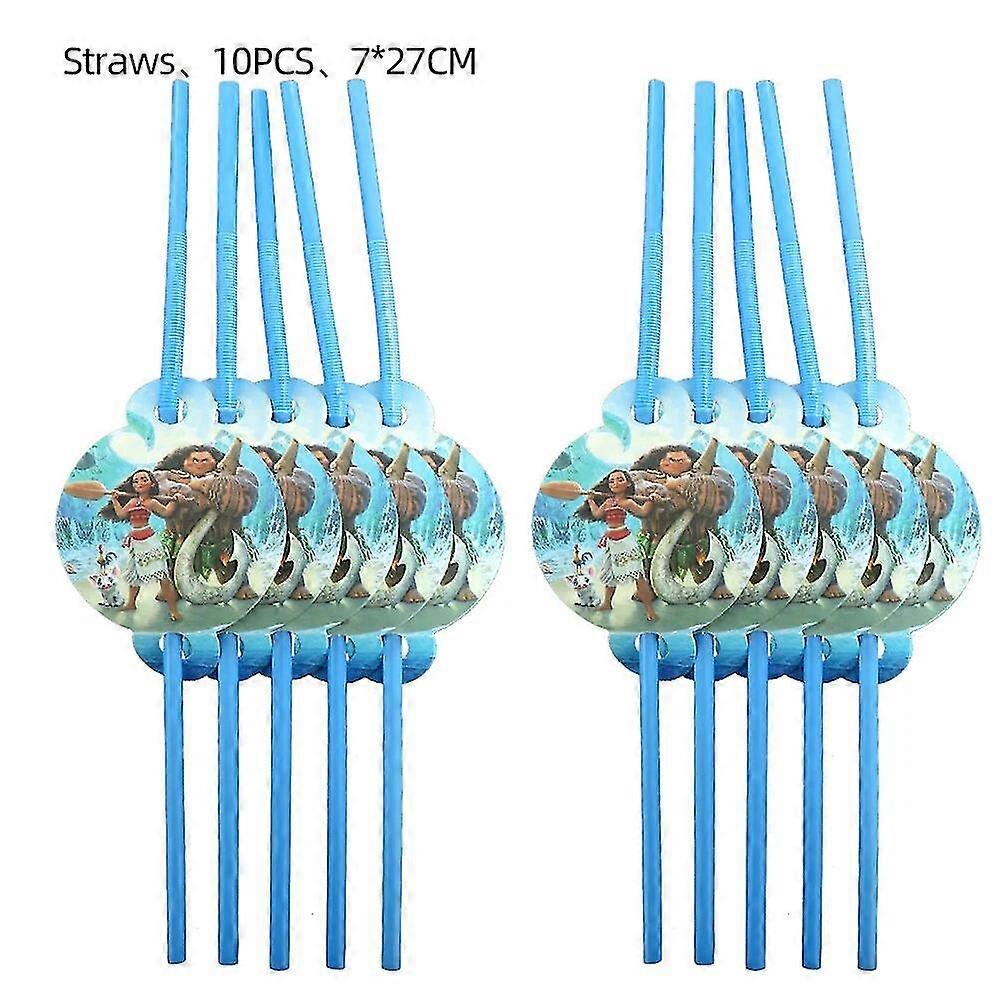 Moana Birthday Balloons Party Decorations Kids Girls Paper Plates Cups ...