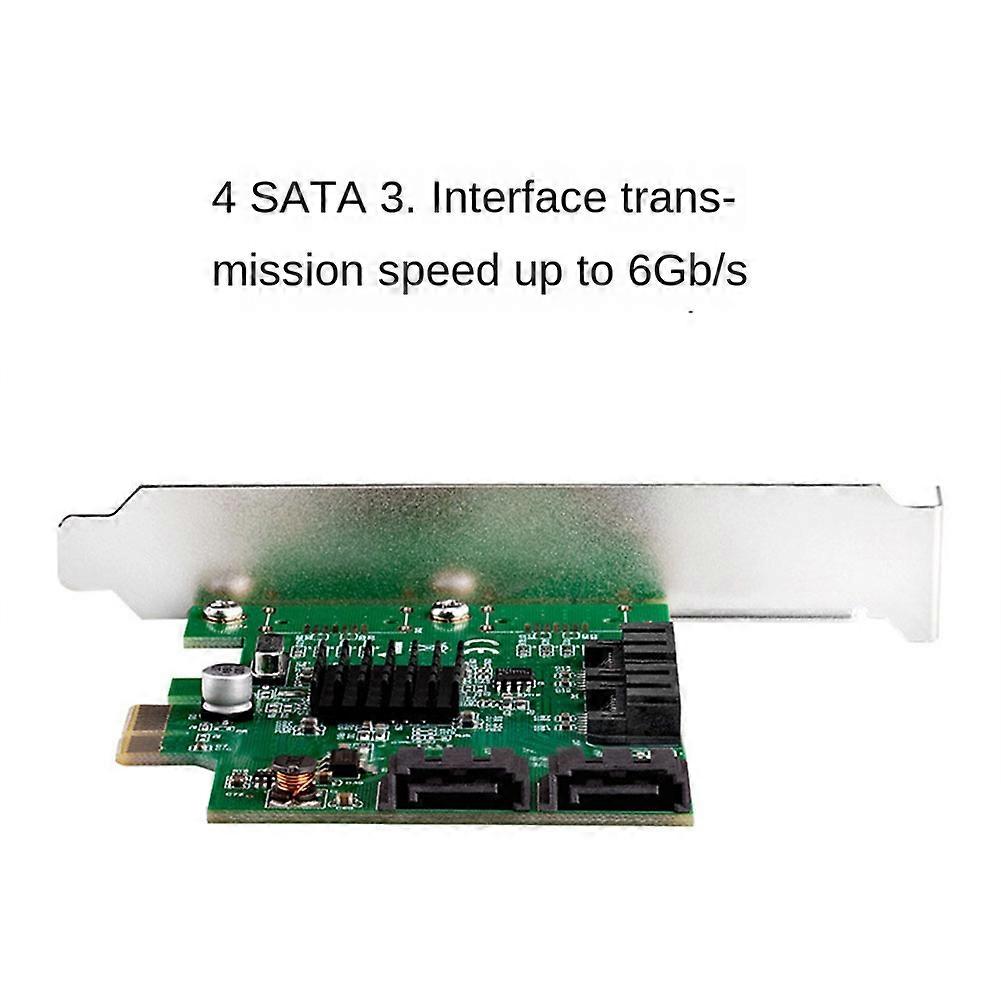 PCIe 4 Ports 6G SATA 3.0 Controller Card Marvell 88SE9215 Non Raid PCIe ...