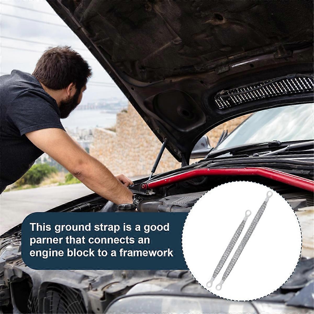 10pcs Universal Automotive Ground Straps,10/12inch Engine Ground Strap ...