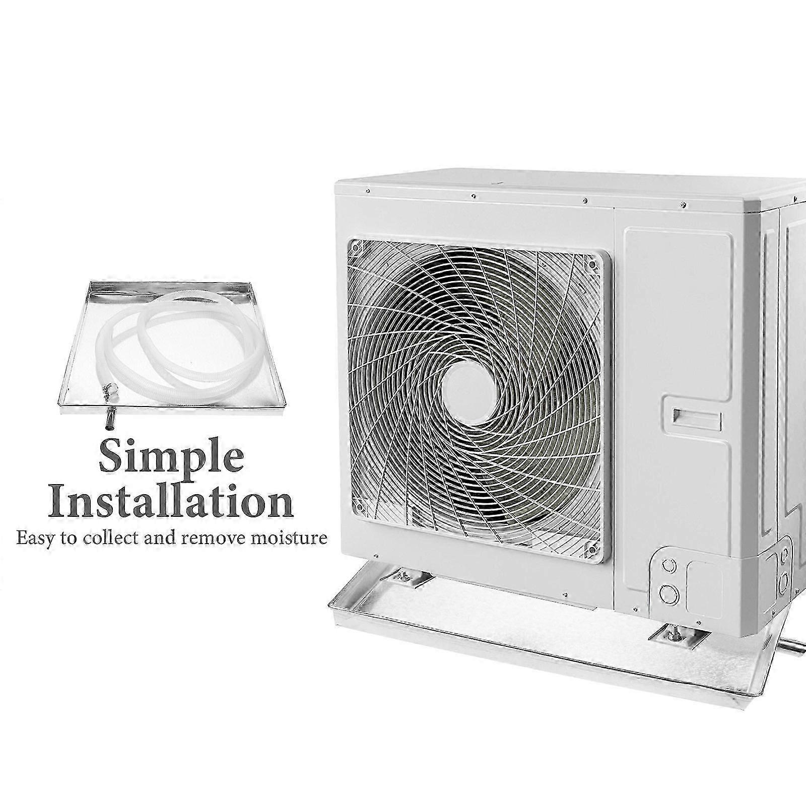 1 Set of AC External Unit Drip Tray Air Conditioner Drip Pan Leak Proof ...