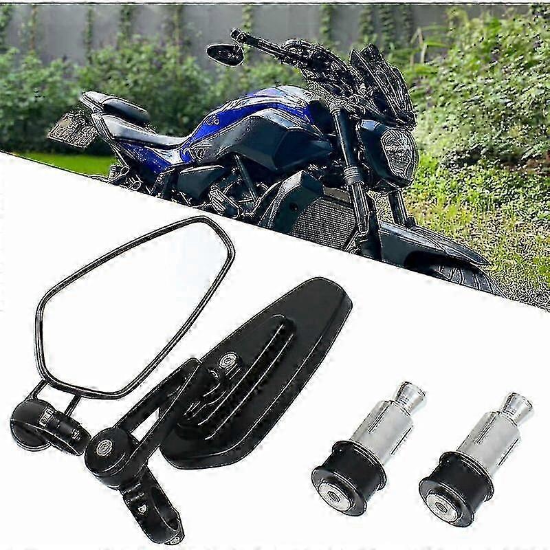 Motorcycle Handlebar Mirrors Motorbike Mirrors compatible XJ6 MT01 MT03 ...