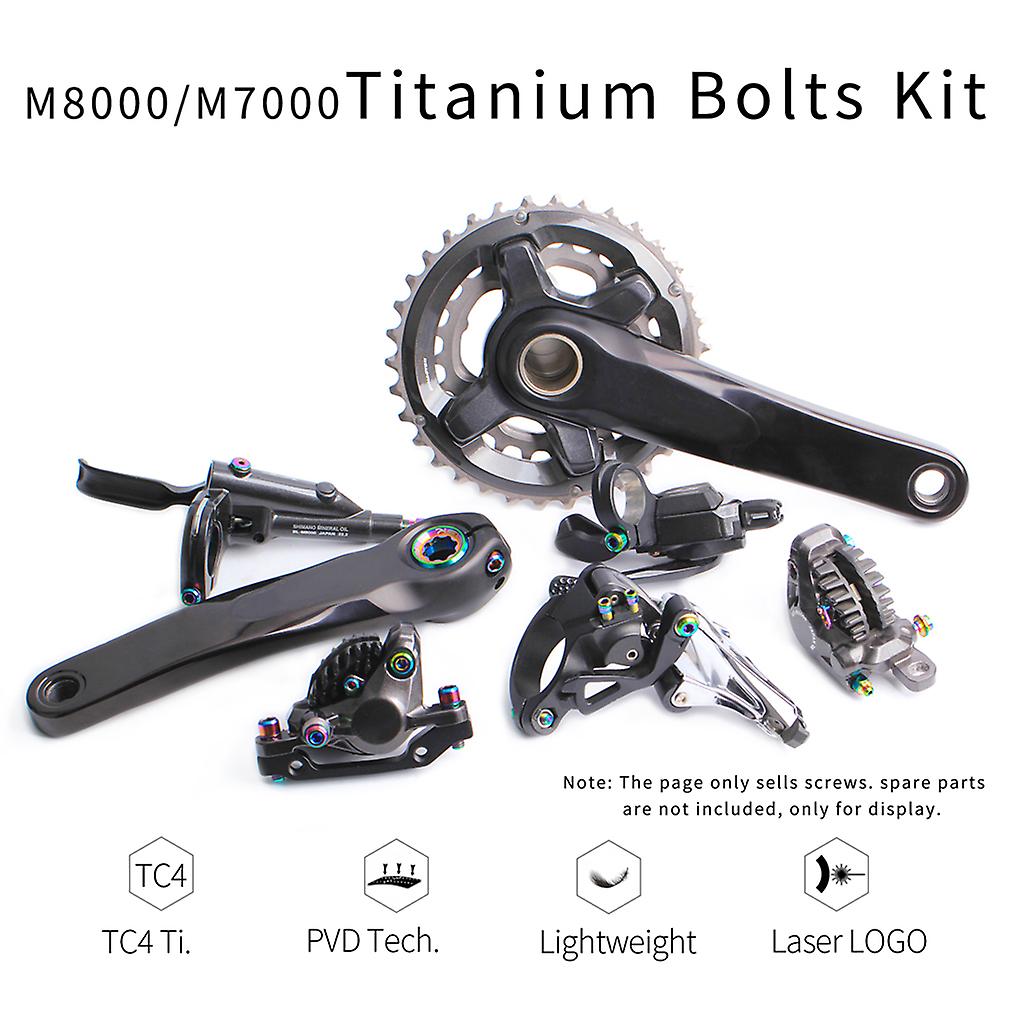 For Titanium Alloy M7000 Xt M8000 Mountain Bicycle Shift Bolts Set Mtb ...
