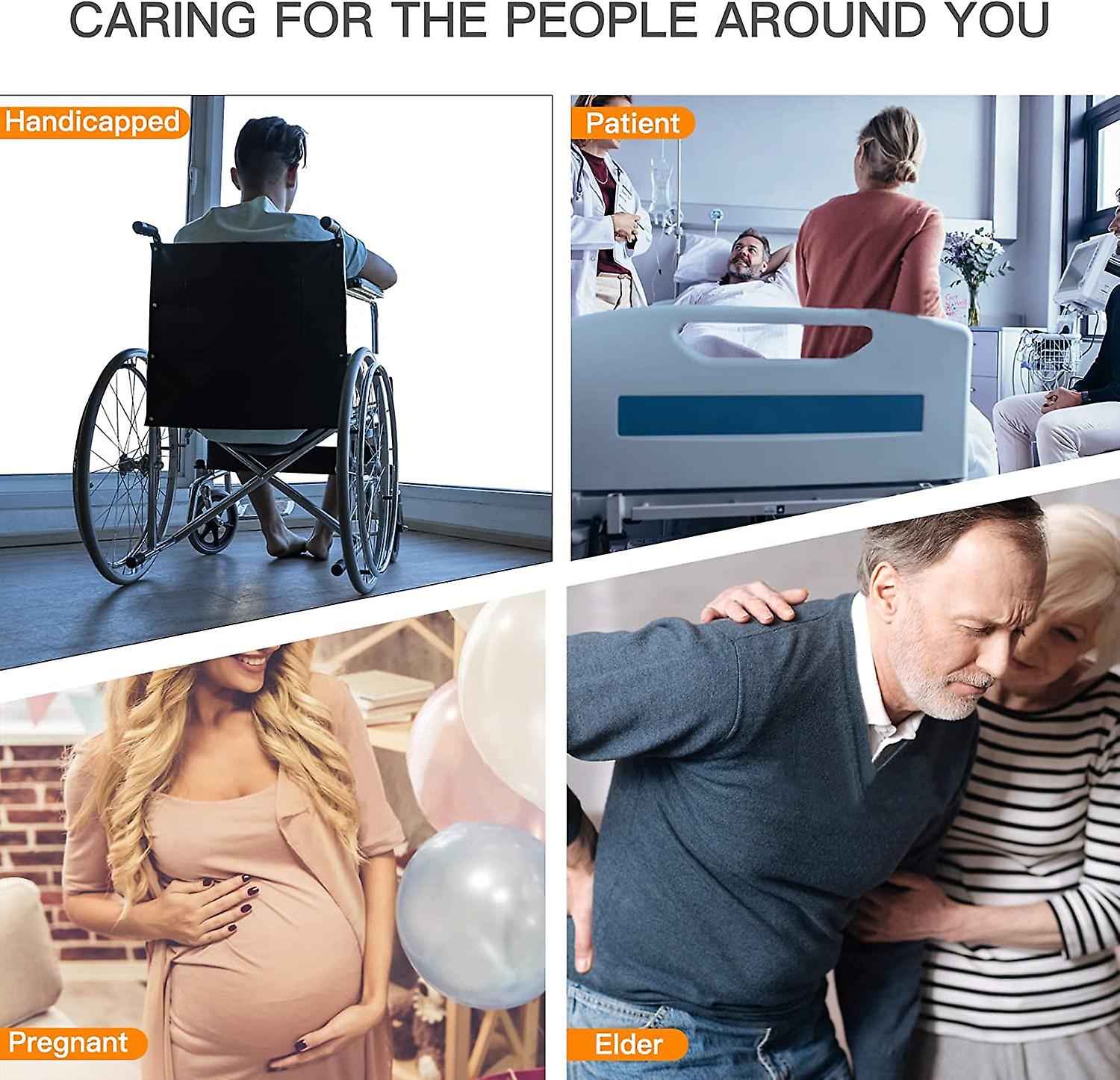 2 Pieces Bathtub Handle, 30cm Non-slip Bathroom Grab Bar, Wall Mounted ...