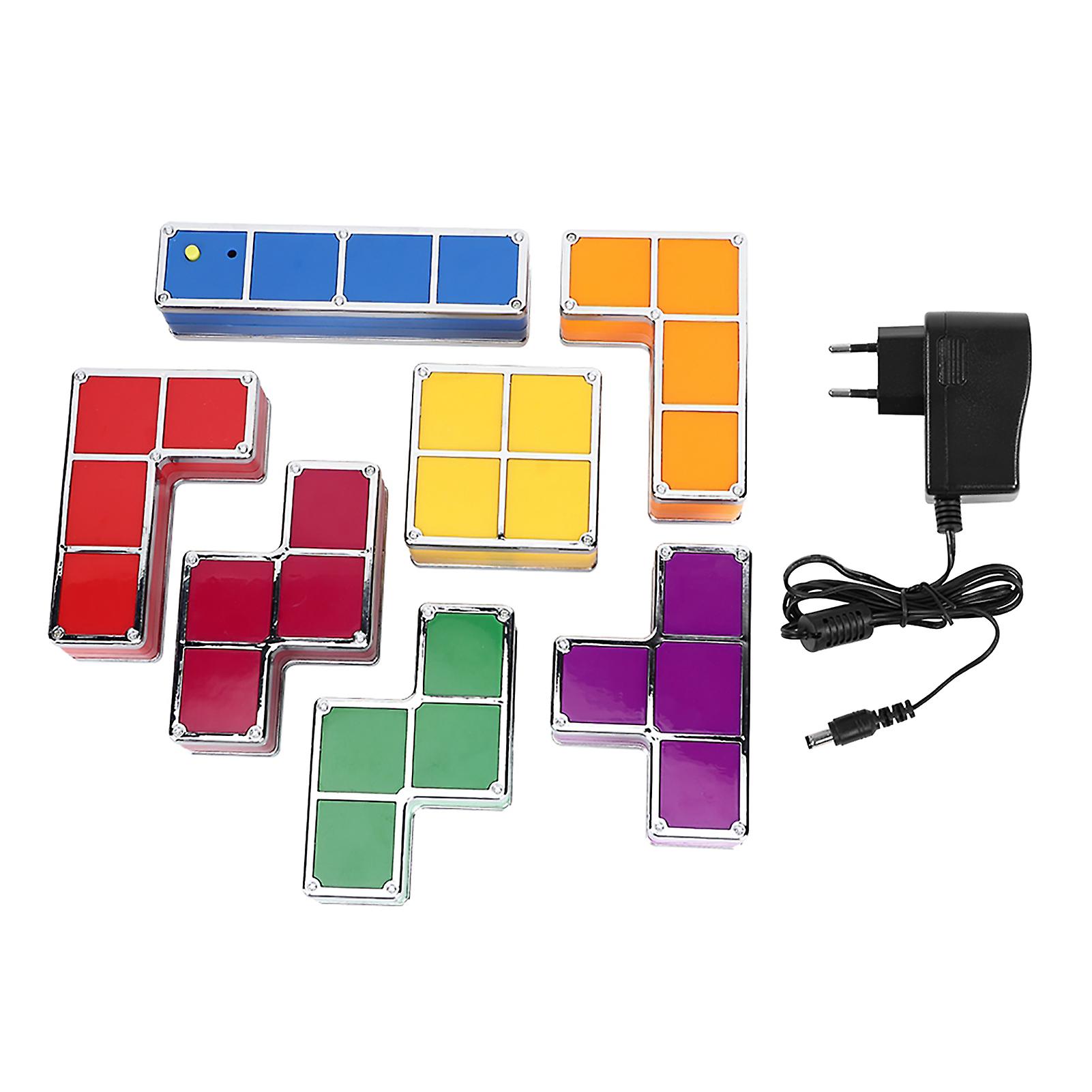 Diy Puzzle Stackable Led Light Desk Night Lamp Block Construction Game ...