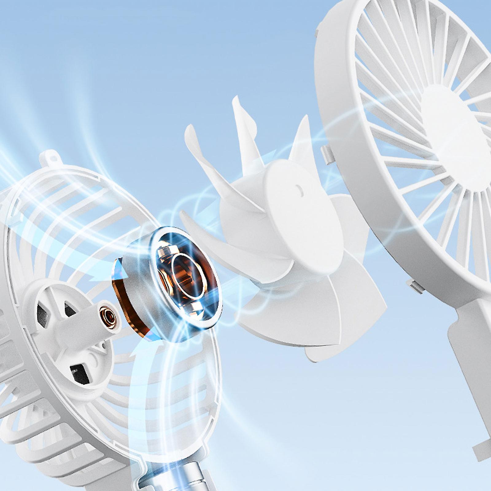 Small Folding Desk Mini Fan Summer Hand-Held Cooler Usb Charge Fan 3 ...