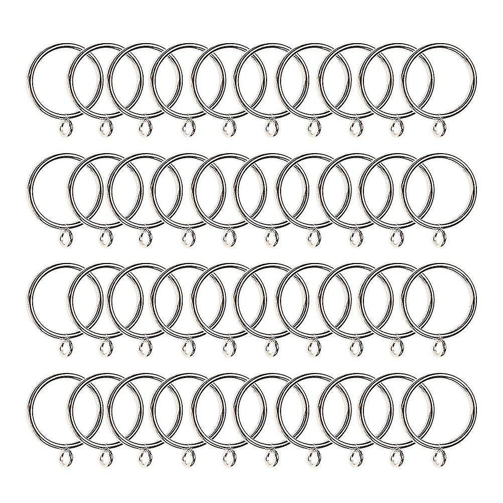 40 Pack Curtain Rings, 38mm Internal Diameter Iron Curtains Rings ...