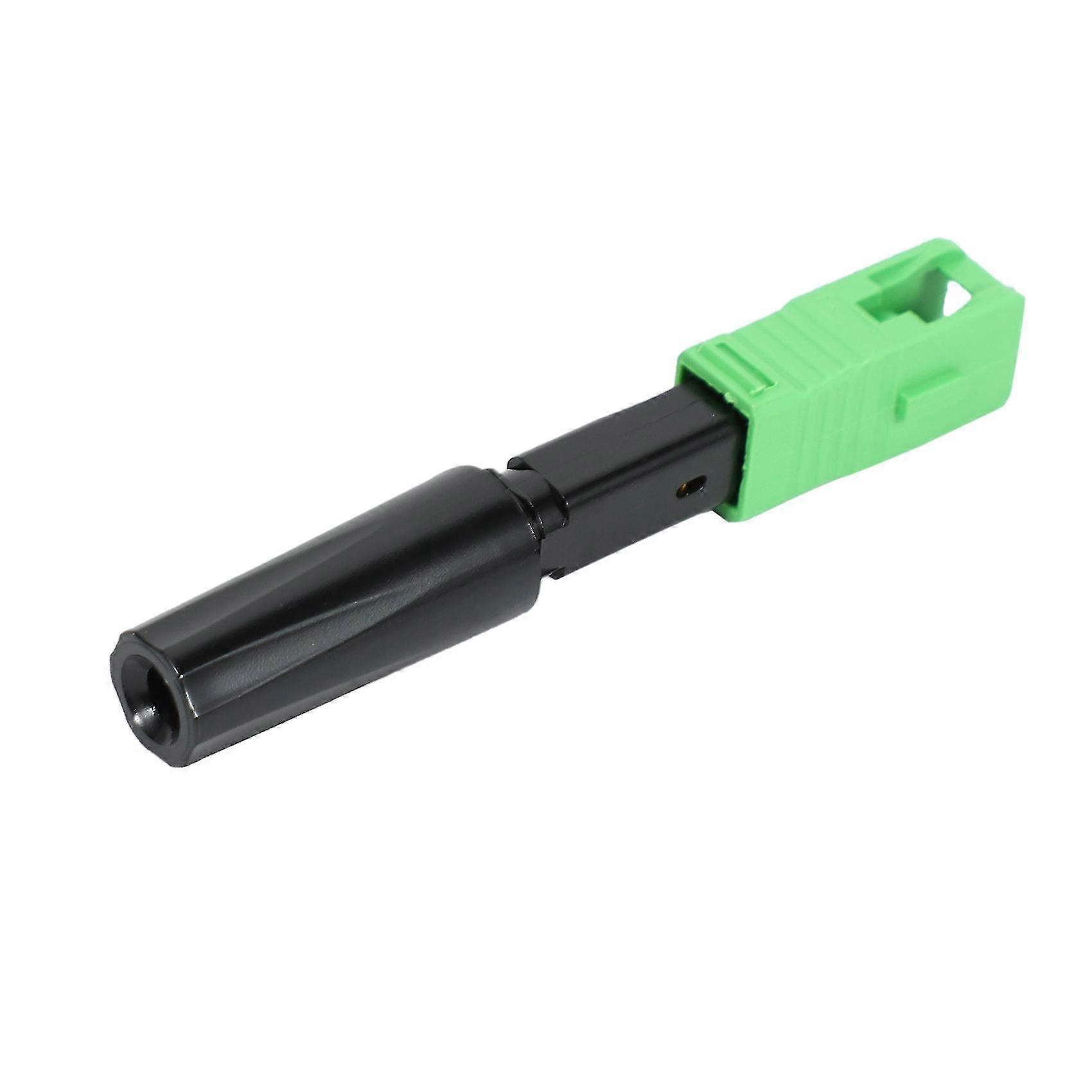 10pcs Ftth Embedded Quick Connector / Green Plastic Fiber Optic ...