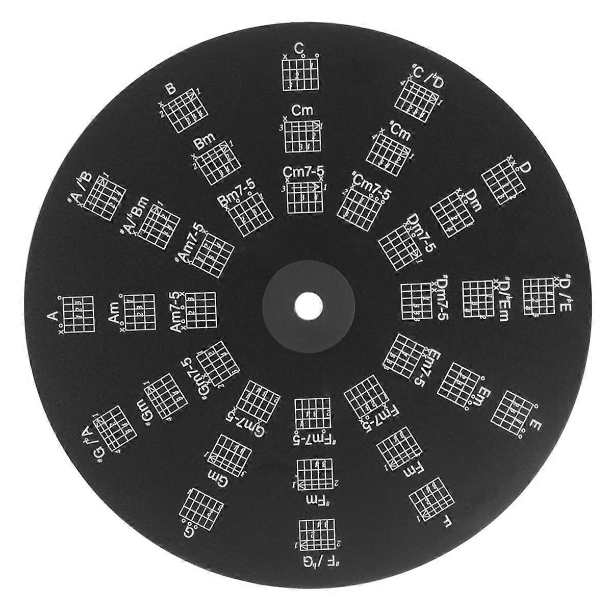 Guitar Chord Wheel, Melody Tool with Base for Learning Guitar Chord ...
