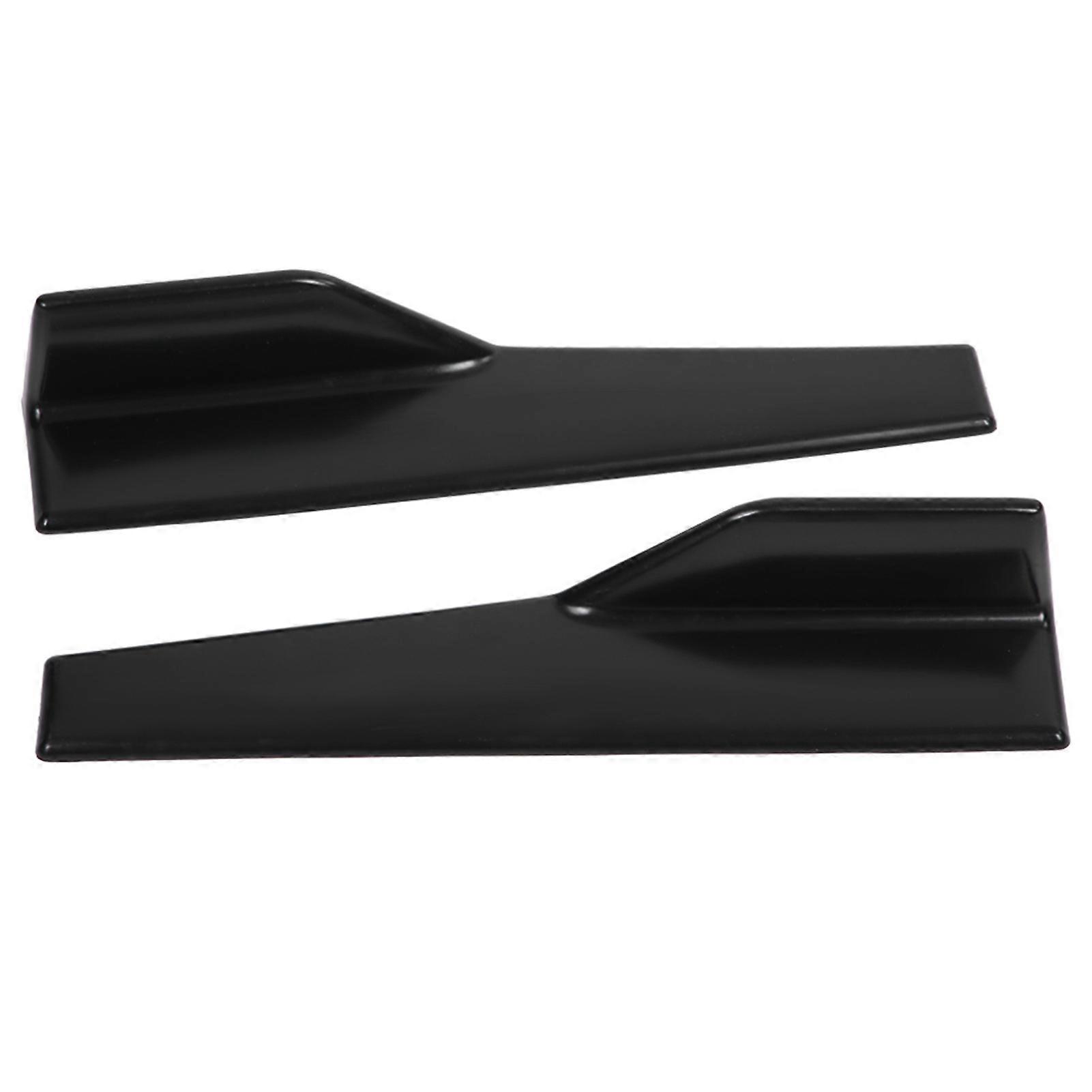 2 Pcs Car Universal Matte Black Side Skirt Rocker Splitter Winglet ...