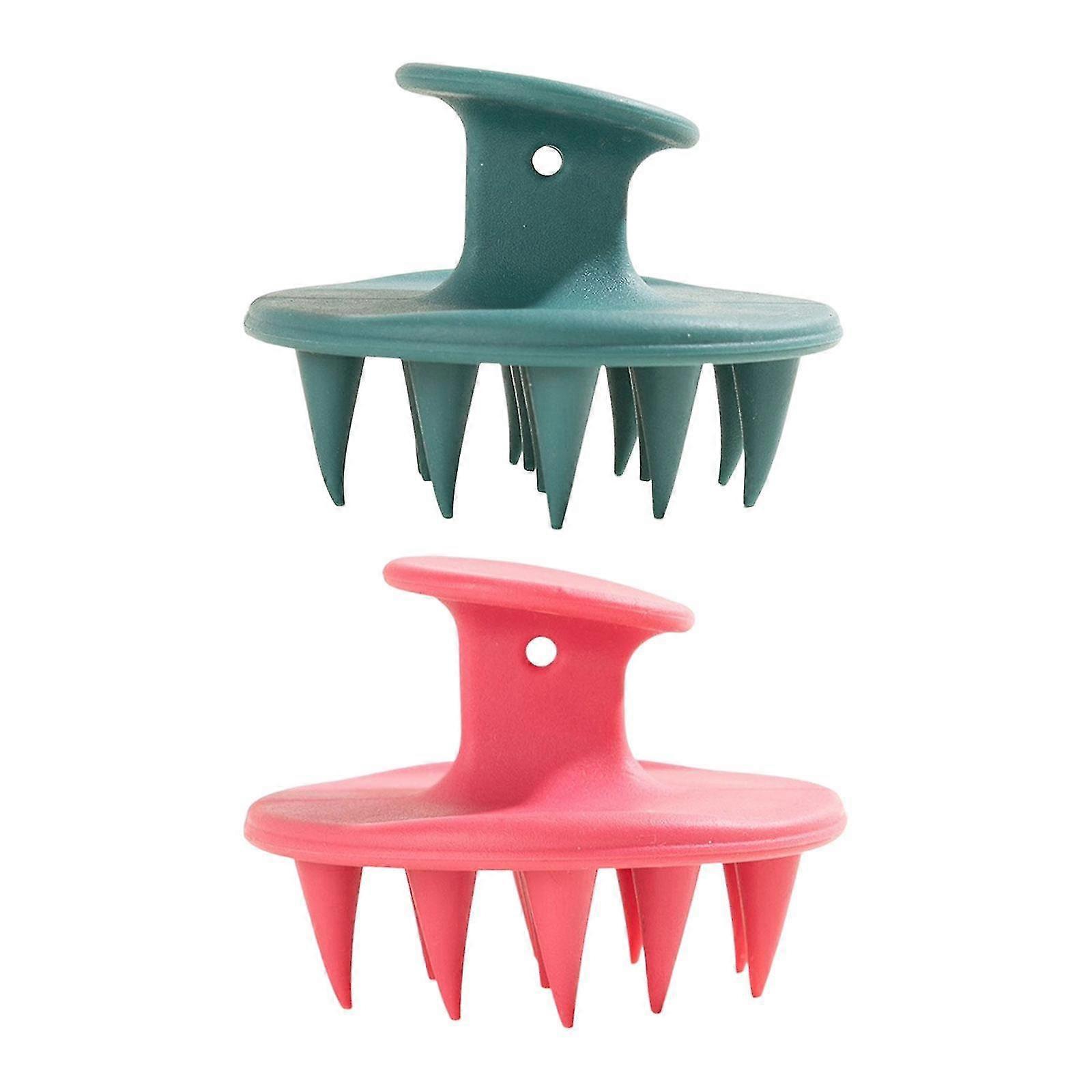 Silicone Hair Shampoo Brush Scrubber Shower Hair Brush Hair Cleaning ...