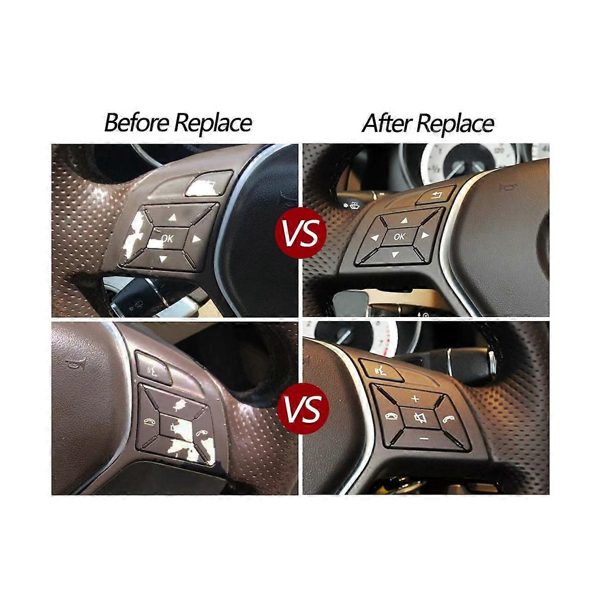 W204 W212 W218 Car Steering Wheel Control Menu Switch Button Cover ...