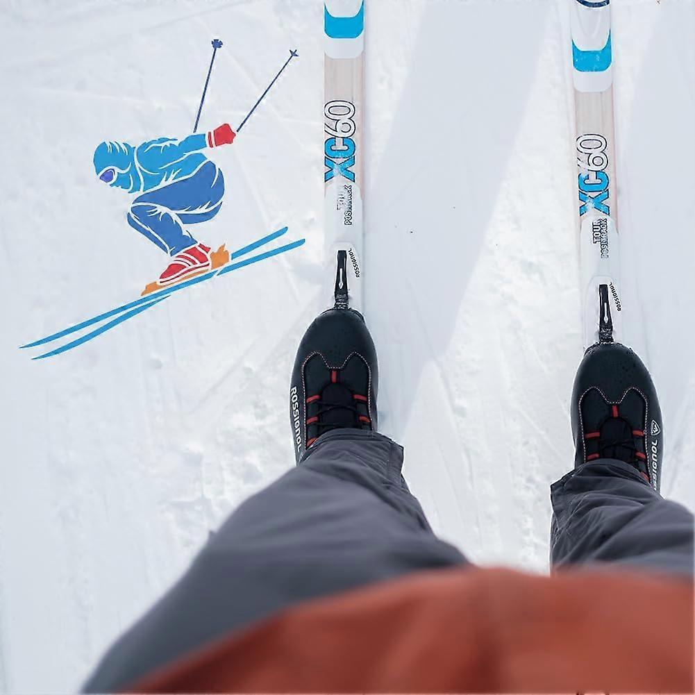 Parallel Skiing Painting Stencil 11.8x11.8 inch Reusable Skiing Sports ...