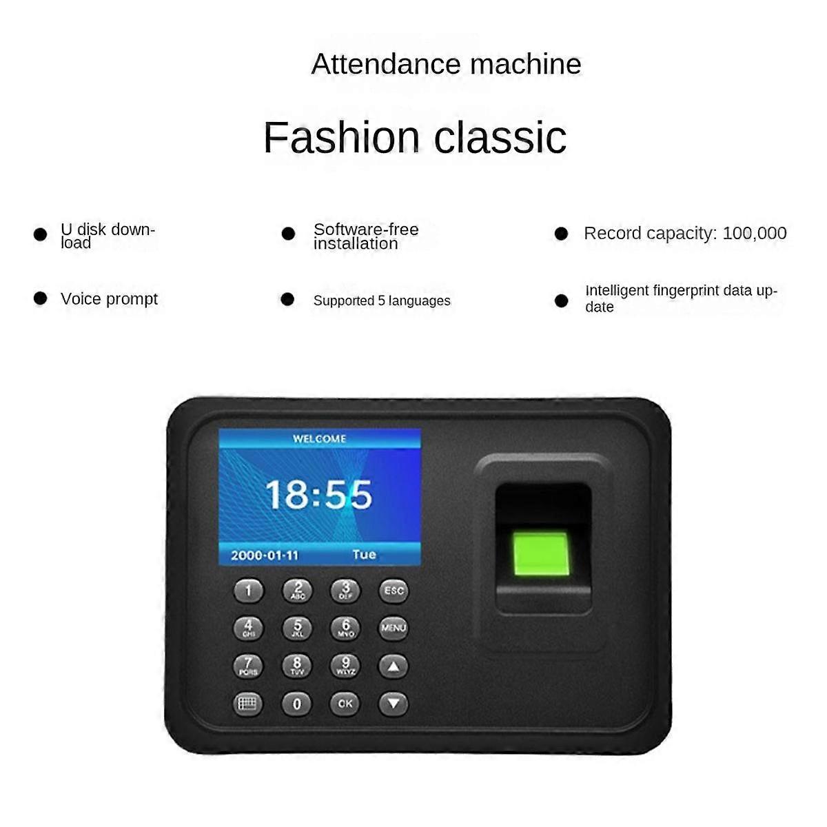 Fingerprint Attendance Machine Biometric Attendance System 1000 ...