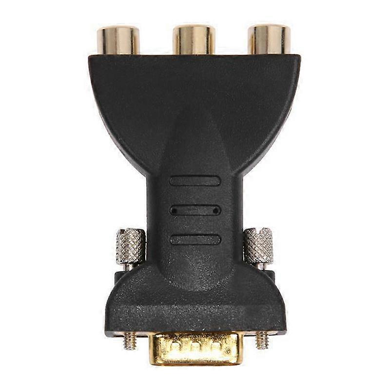 3RCA RGB Female to HD 15-Pin VGA Style Component Video Jack Adapter ...