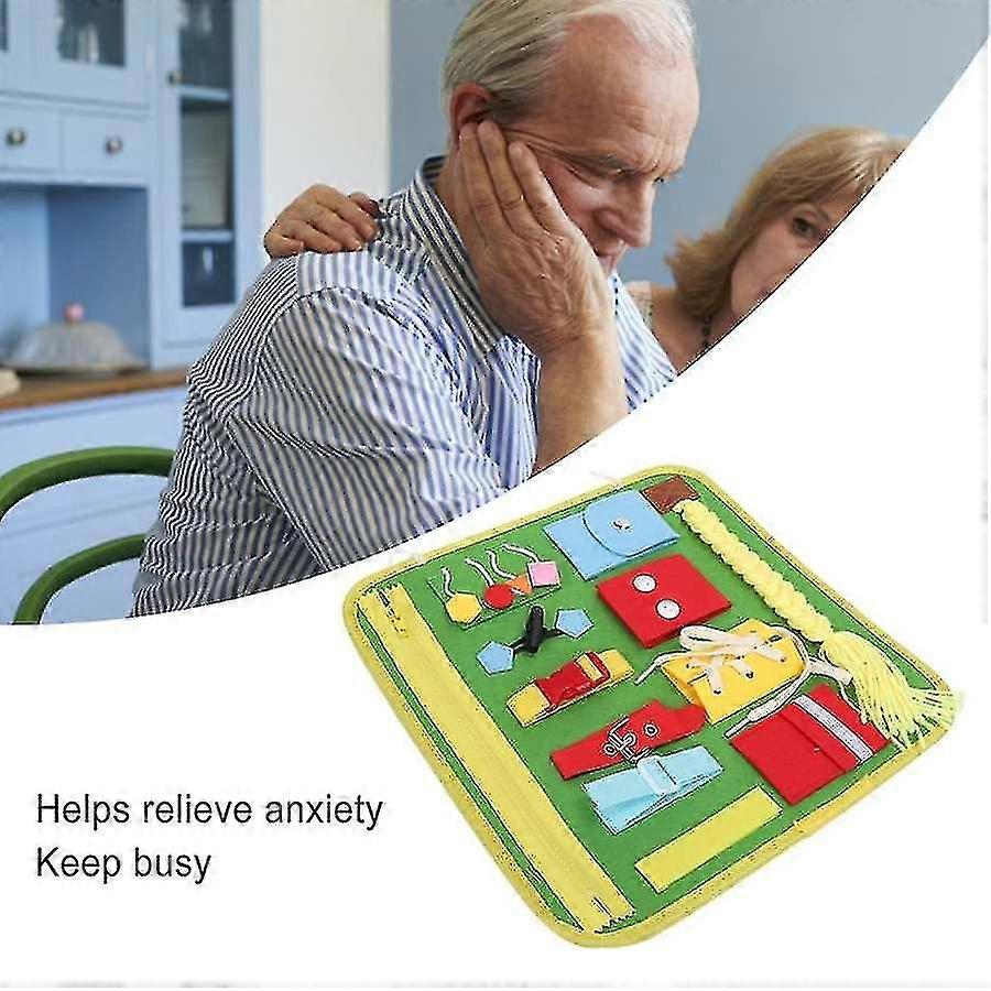 Dementia Sensory Pad Interesting Educational Sensory Blanket Memory ...